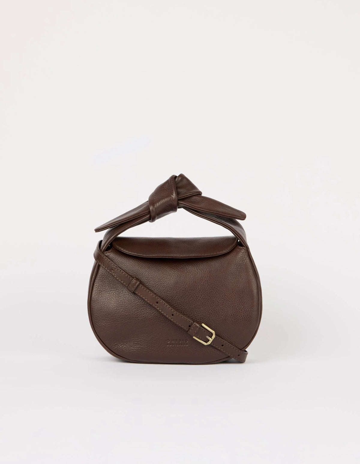 Coco Croissant, Chocolate Soft Grain Leather